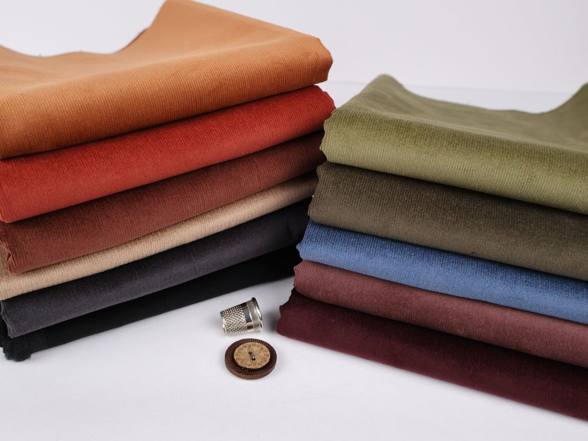Stretch Pinwale Corduroy Fabric by the Yard for Pants | Frankie Rose ...
