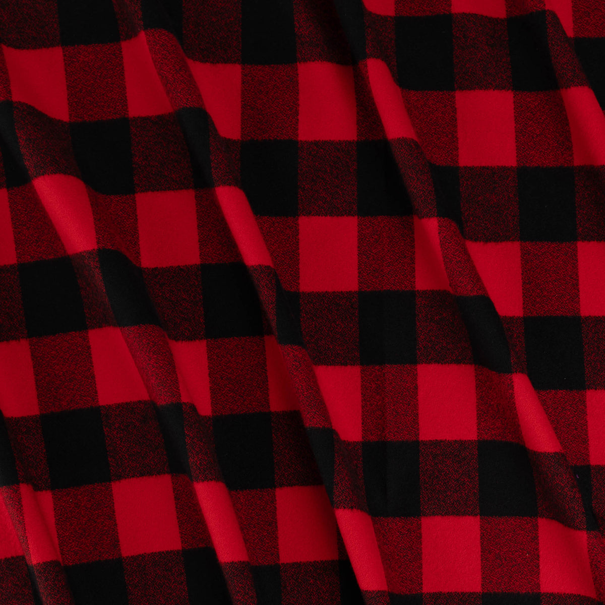 Classic Buffalo Check Flannel in Red | Frankie Rose Fabrics