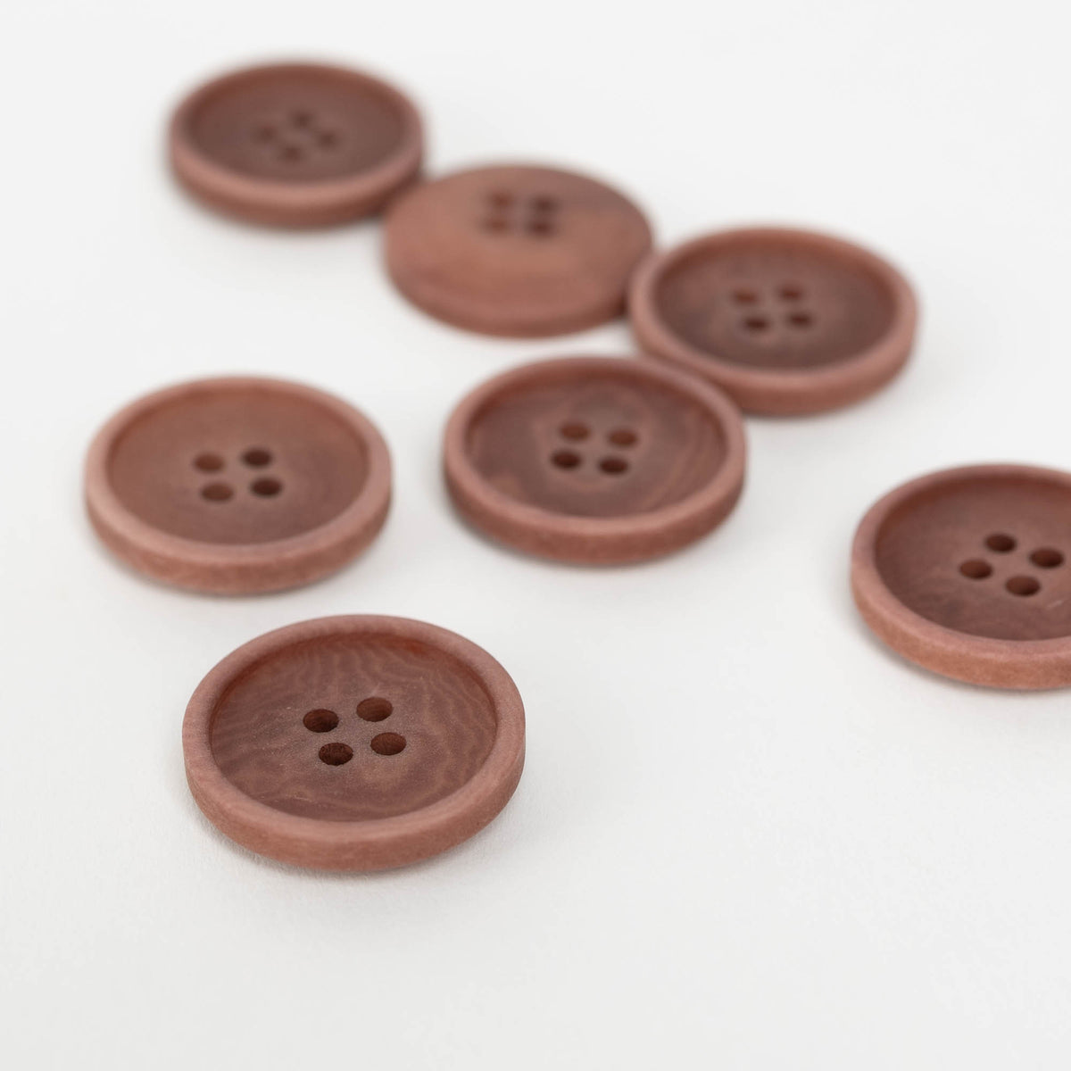 20mm Sustainable Corozo Buttons in Mauve at Frankie Rose Fabrics