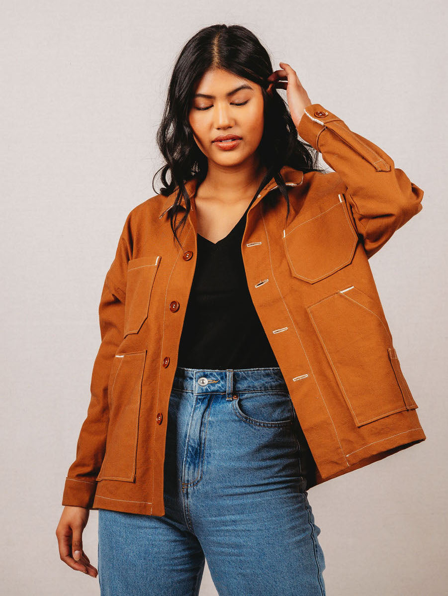 The Ilford Chore Coat Pattern | Frankie Rose Fabrics