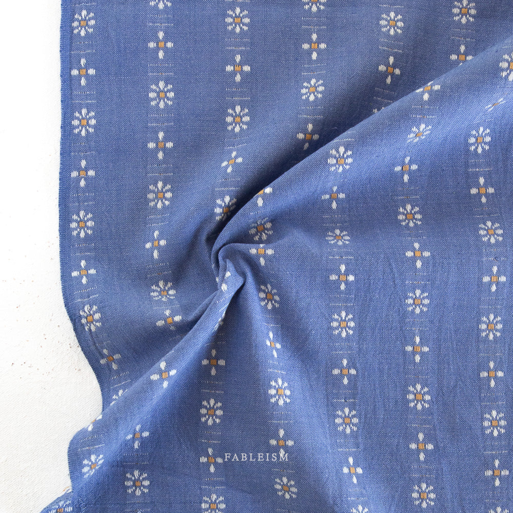 Cotton Daisies Fabric in Cornflower by Fableism | Frankie Rose Fabrics