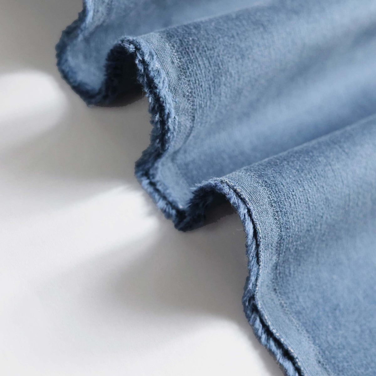 Velvety Pinwale Corduroy Fabric in Demin Blue | Frankie Rose Fabrics