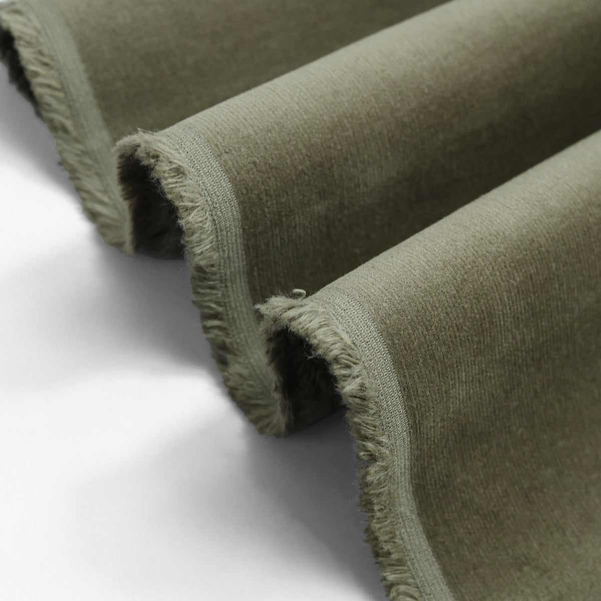 Velvety Pinwale Corduroy Fabric in Moss | Frankie Rose Fabrics