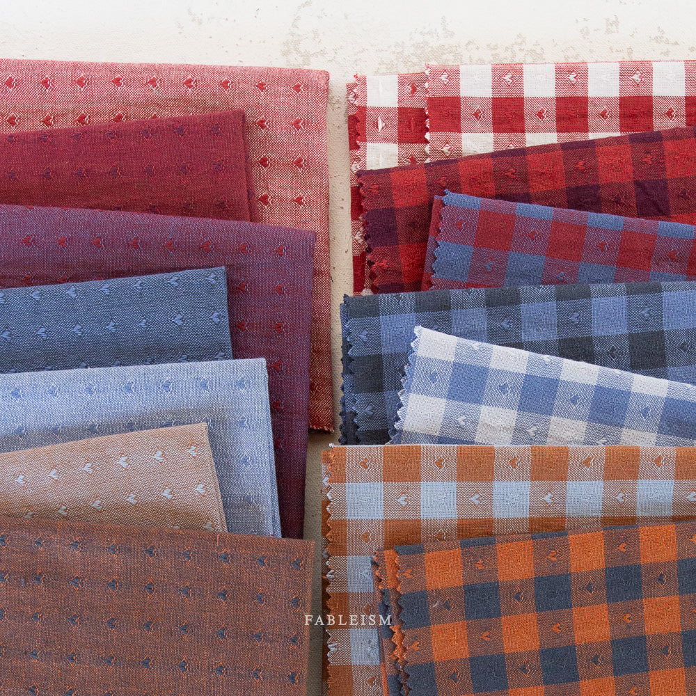 Fableism Dobby Hearts Fabric for Summer Clothes in Blueberry | Frankie ...