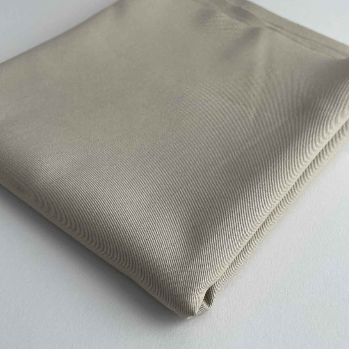 Organic Cotton Twill Fabric by the Yard in Stone | Frankie Rose Fabrics